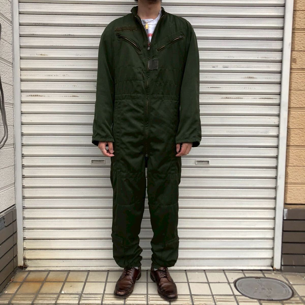 70s French Army フランス軍 空軍 実物 フライトスーツ つなぎ 70s French Army フランス軍 空軍 実物 フライトスーツ つなぎ