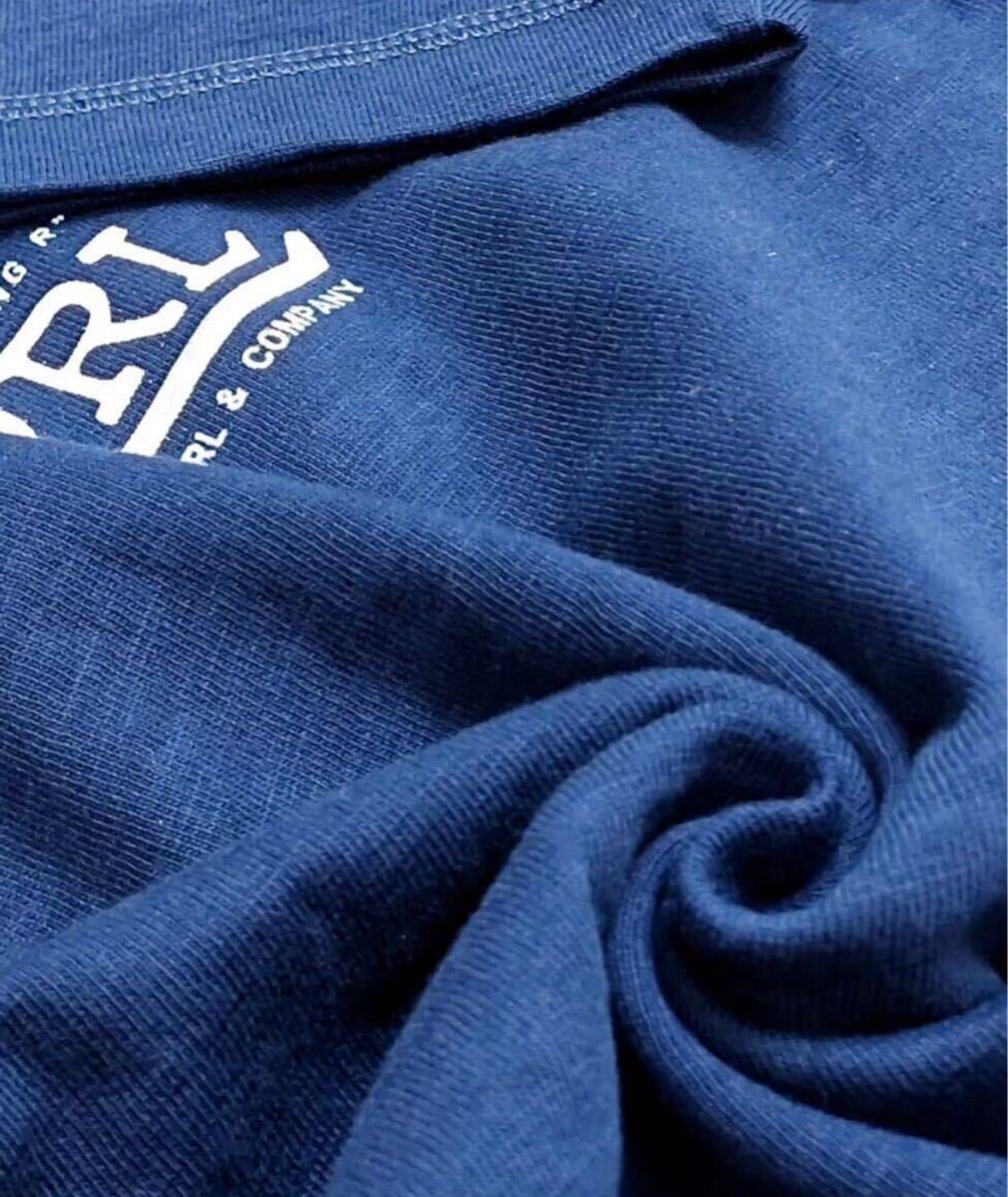 Yahoo!オークション - RRL DOUBLE RL 前V Tシャツ ネイビー XLサイス