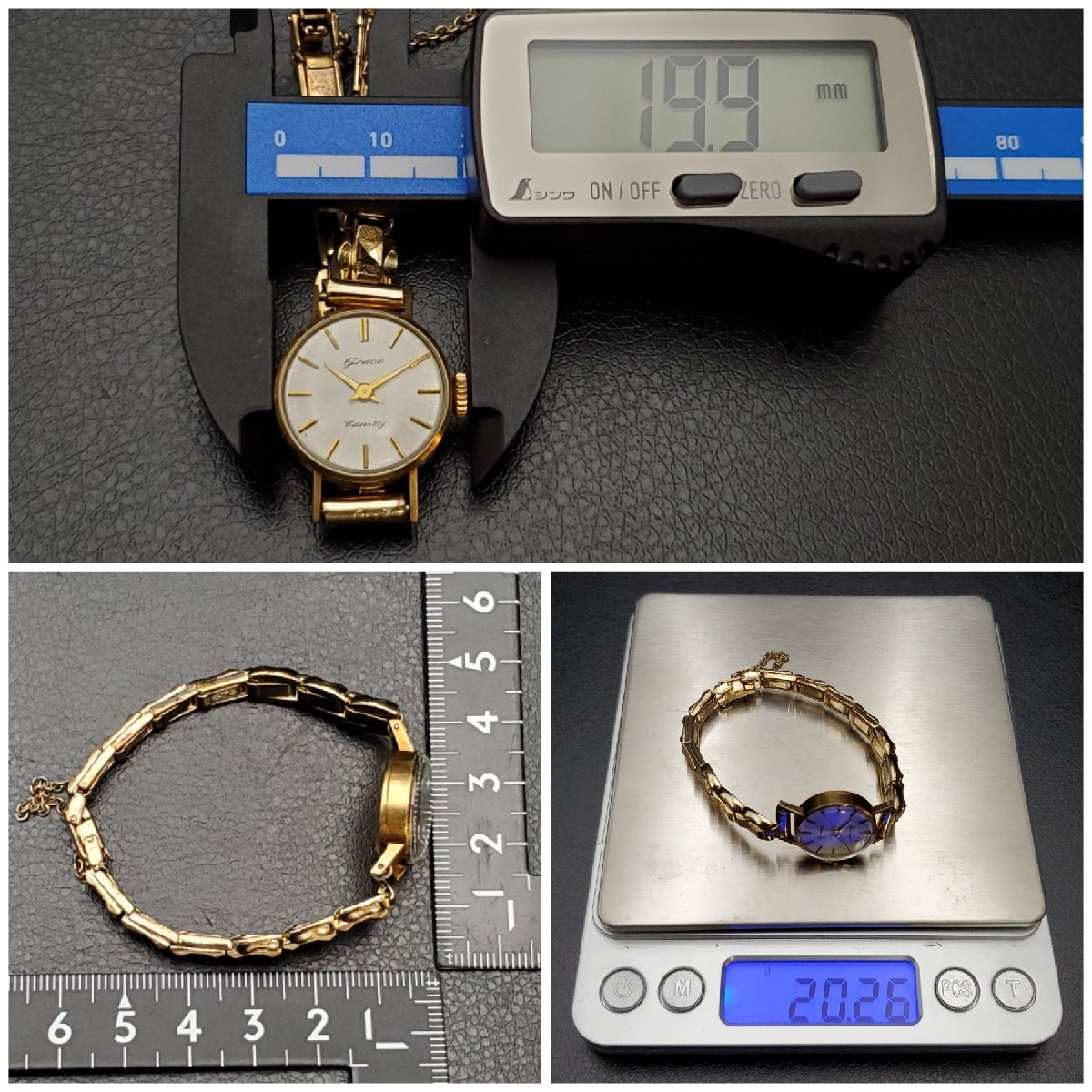 Yahoo!オークション - 【宝蔵】grace CITIZEN 21g K18 G40201 750 腕時...