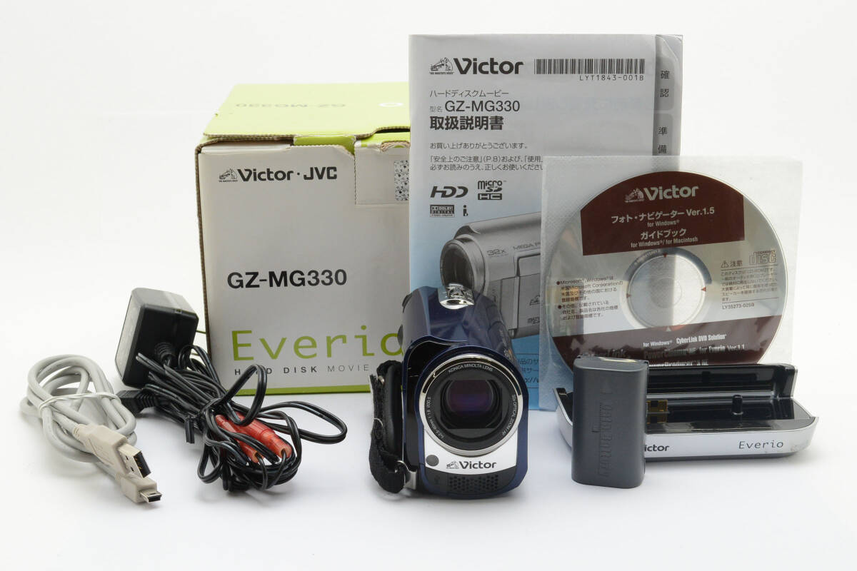Yahoo!オークション - 良品 Victor ビクター Everio GZ-MG330 ロイヤ...