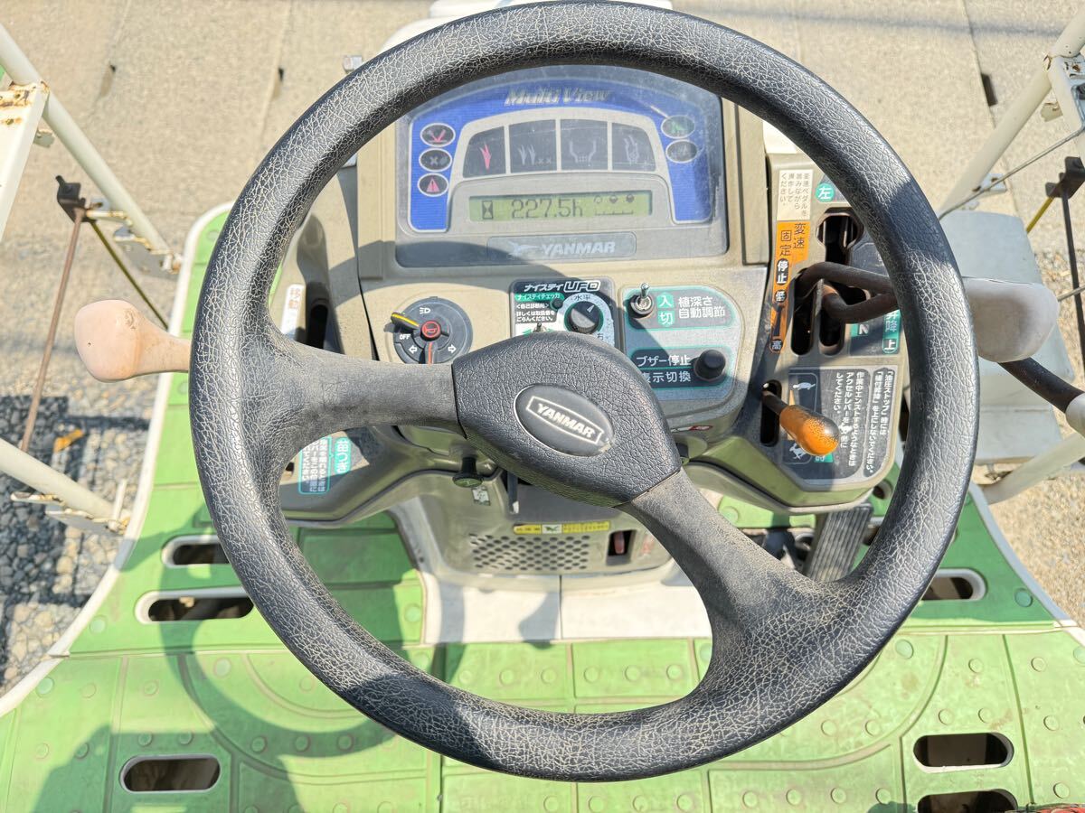 Yahoo!オークション - 岩手県北上市 ヤンマー 6条植え 227時間 田植機 ...