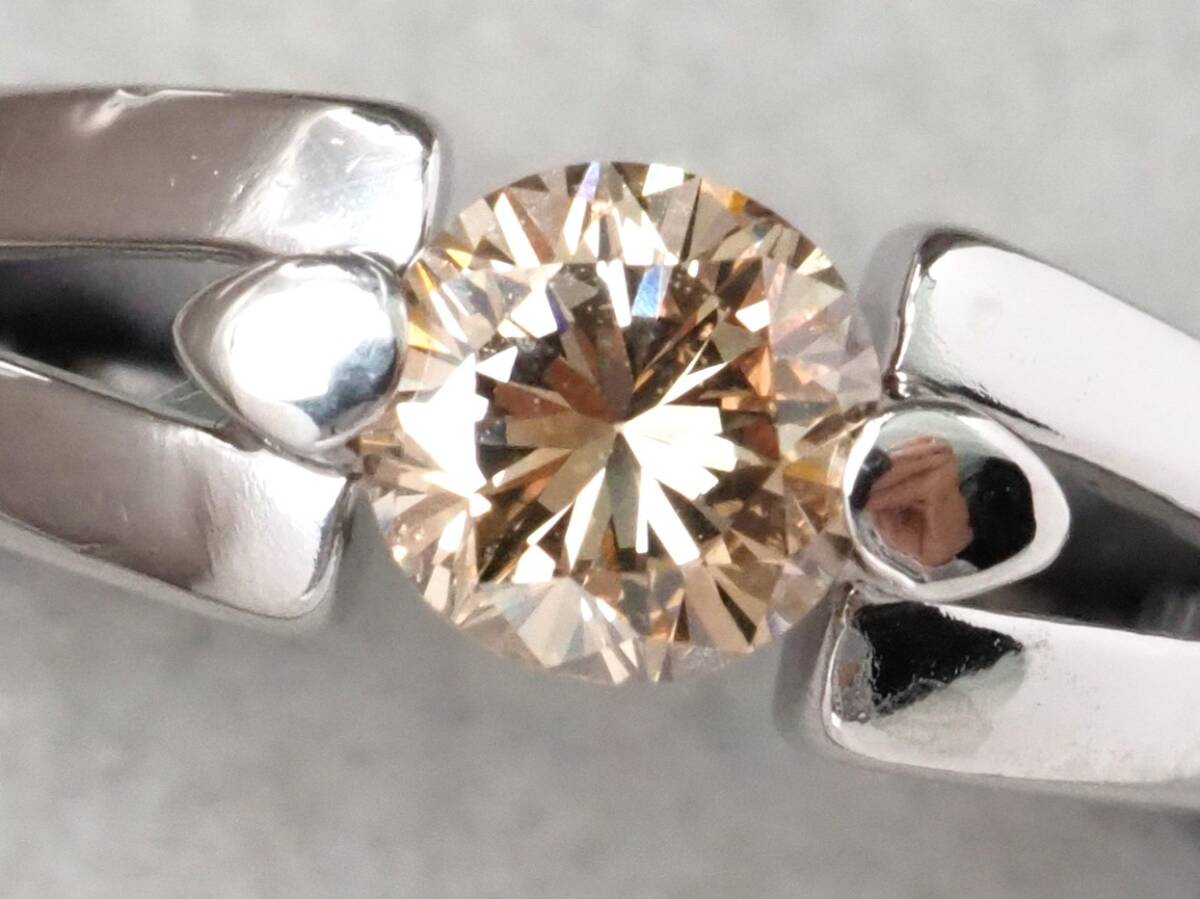 Yahoo!オークション - 【6944A】Pt900 天然ダイヤモンド 0.61ct/5.75g/...