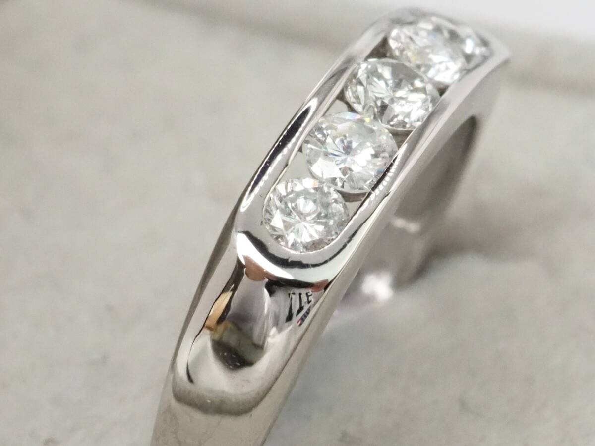 Yahoo!オークション - 【6794P】Pt900 天然ダイヤモンド 0.51ct/2.7g/...