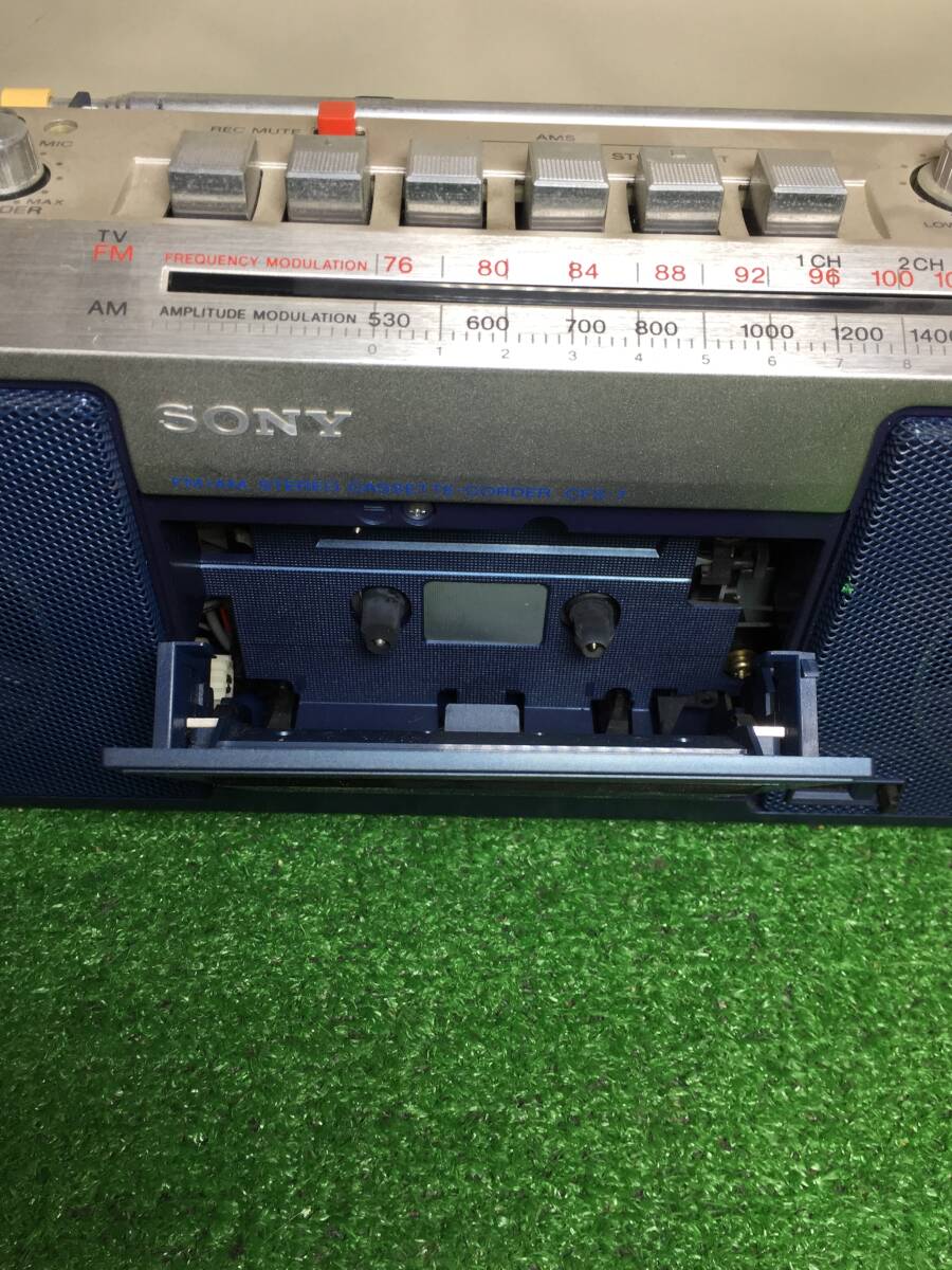 Yahoo!オークション - SONY ソニー ラジオ CFS-7 ブルー カセットプレ...