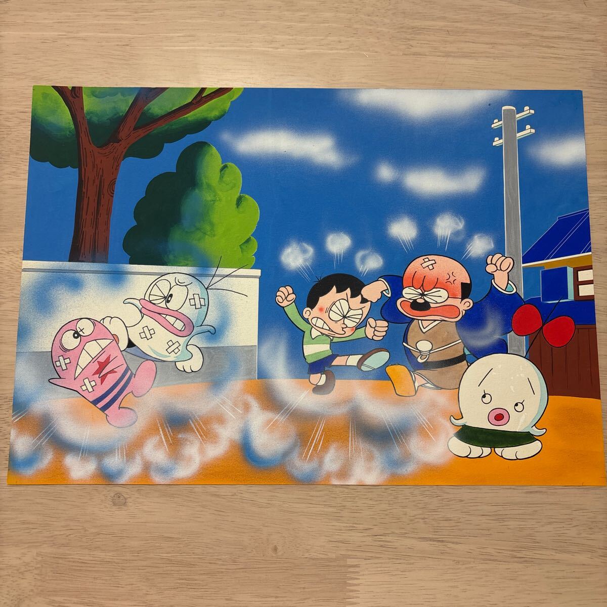 オバケのQ太郎 大型肉筆原画 原作 藤子不二雄 1970年代の作品 P11〜P12 29.5×42cm(少年)｜売買されたオークション情報、yahooの商品情報をアーカイブ公開 ...