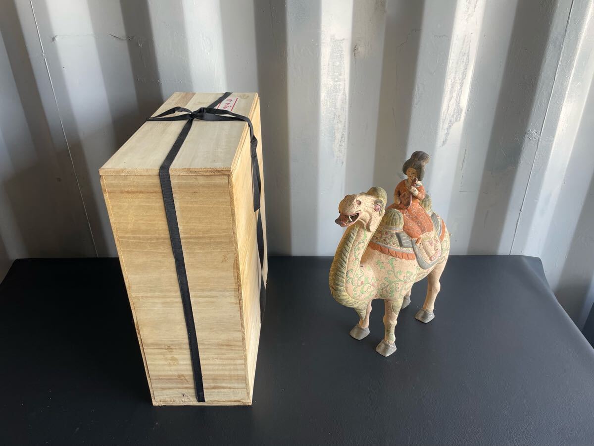 中古品☆唐三彩 ラクダ 置物 唐物 中国美術 駱駝 陶器 陶磁器 中古品☆唐三彩 ラクダ 置物 唐物 中国美術 駱駝 陶器 陶磁器