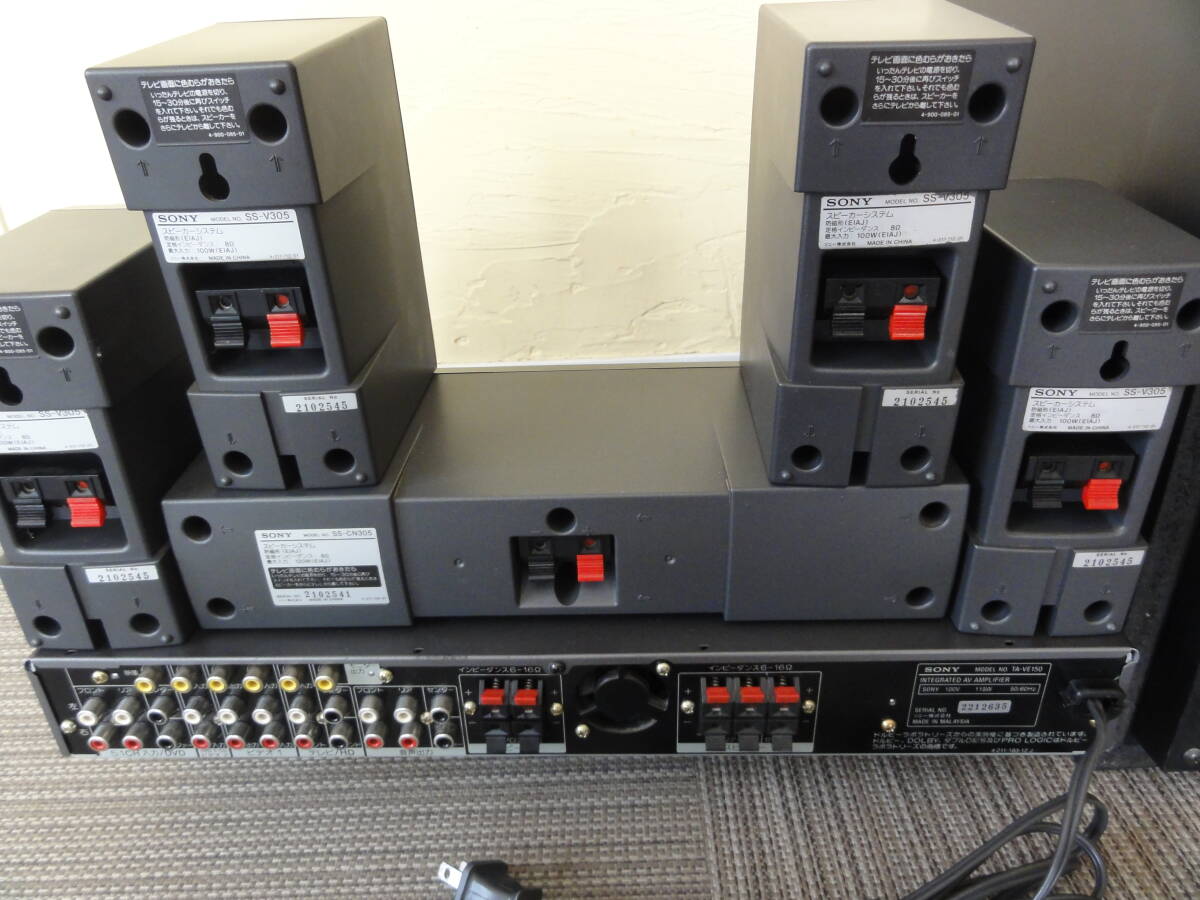 Yahoo!オークション - SONY 5.1chサラウンドスピーカーSA-VE305 AVアン...