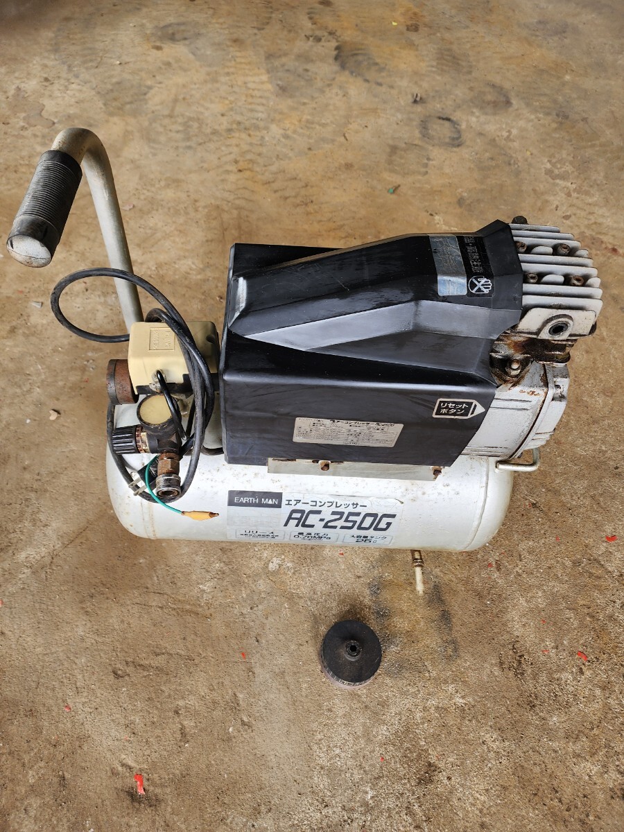 Yahoo!オークション - JUNK エアーコンプレッサー EARTHMAN AC-250G 25...