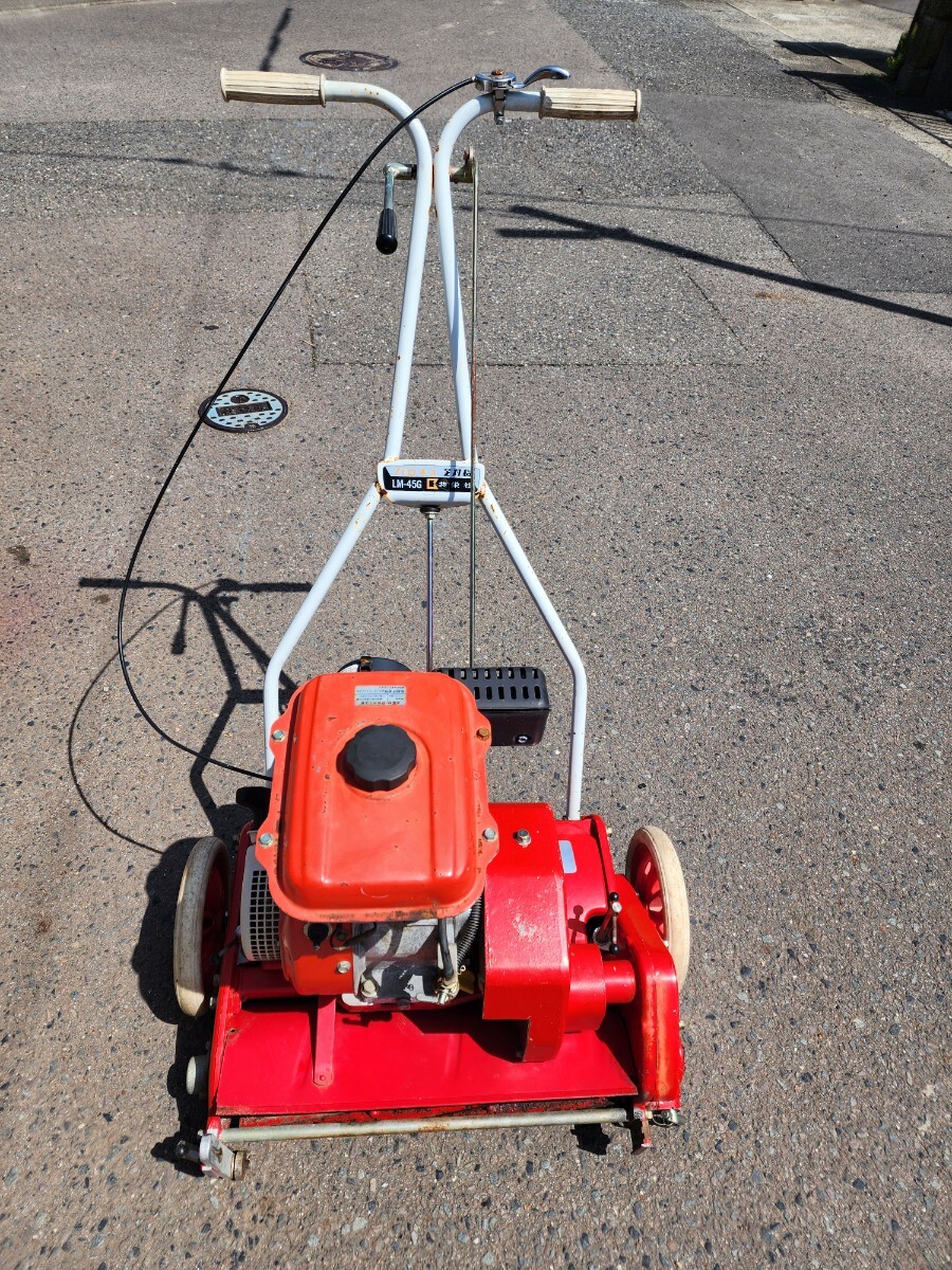 Yahoo!オークション - SHIBAURA バロネス LM-45G 芝刈機 GEF13RE-2 bar...