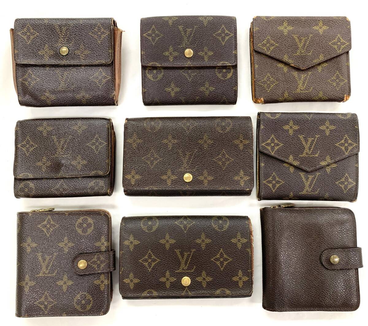 Yahoo!オークション - T04/118 LOUIS VUITTON ルイヴィトン 財布9点セ...