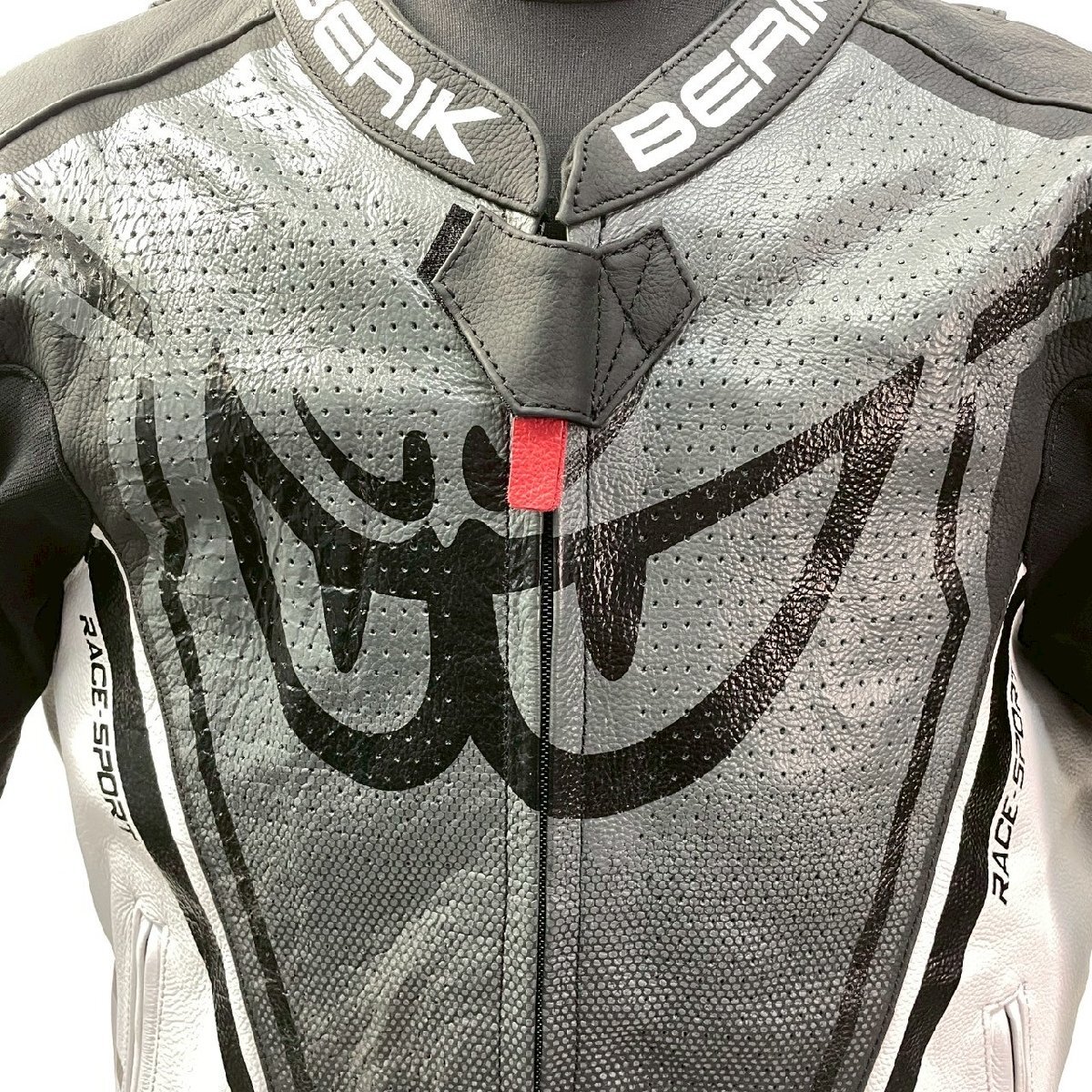 Yahoo!オークション - BERIK ベリック レザージャケット 181334 GREY ...