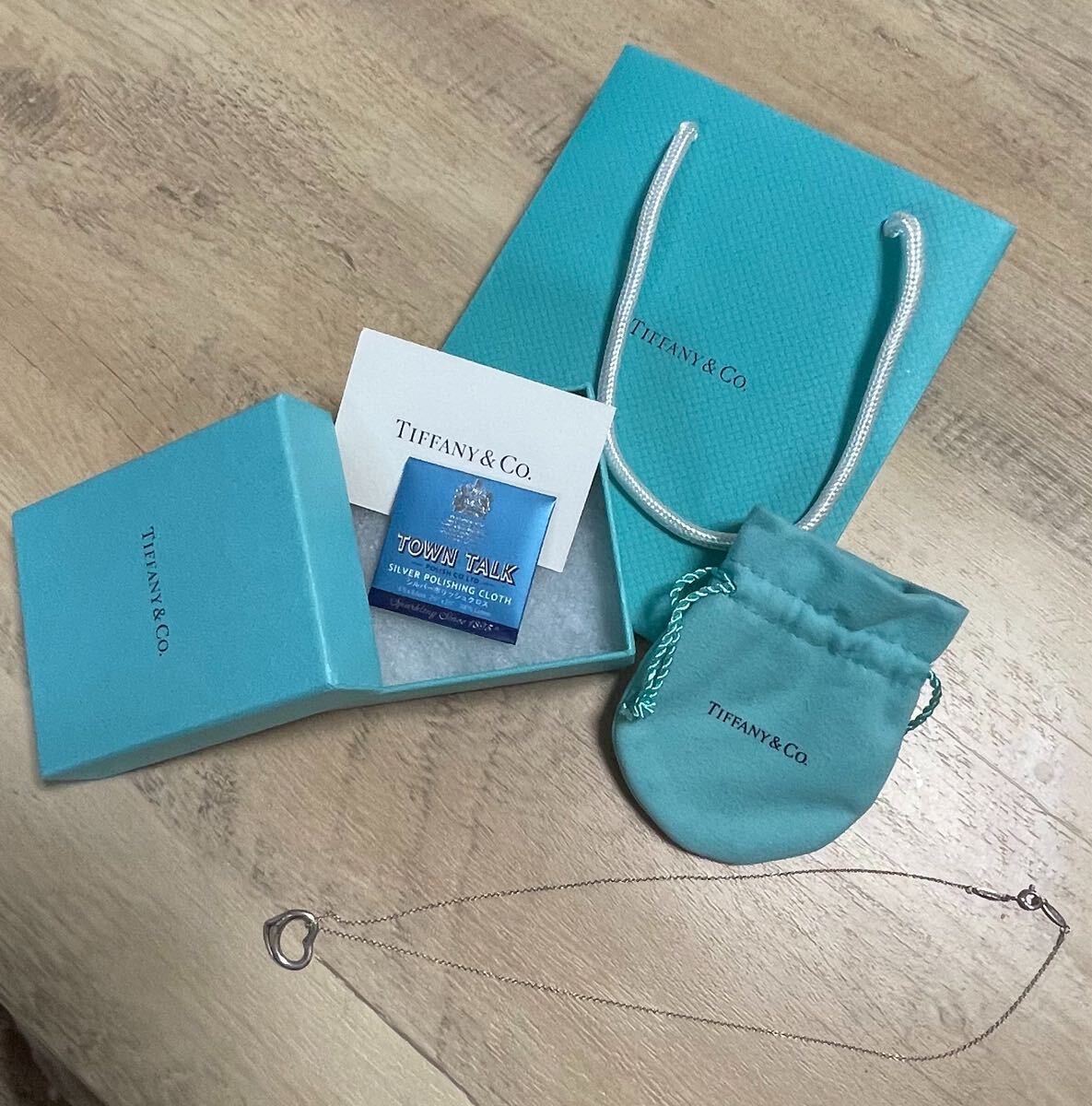 ティファニー TIFFANY 保存袋 空箱 ケース シルバー925 オープン ティファニー TIFFANY 保存袋 空箱 ケース シルバー925 オープン