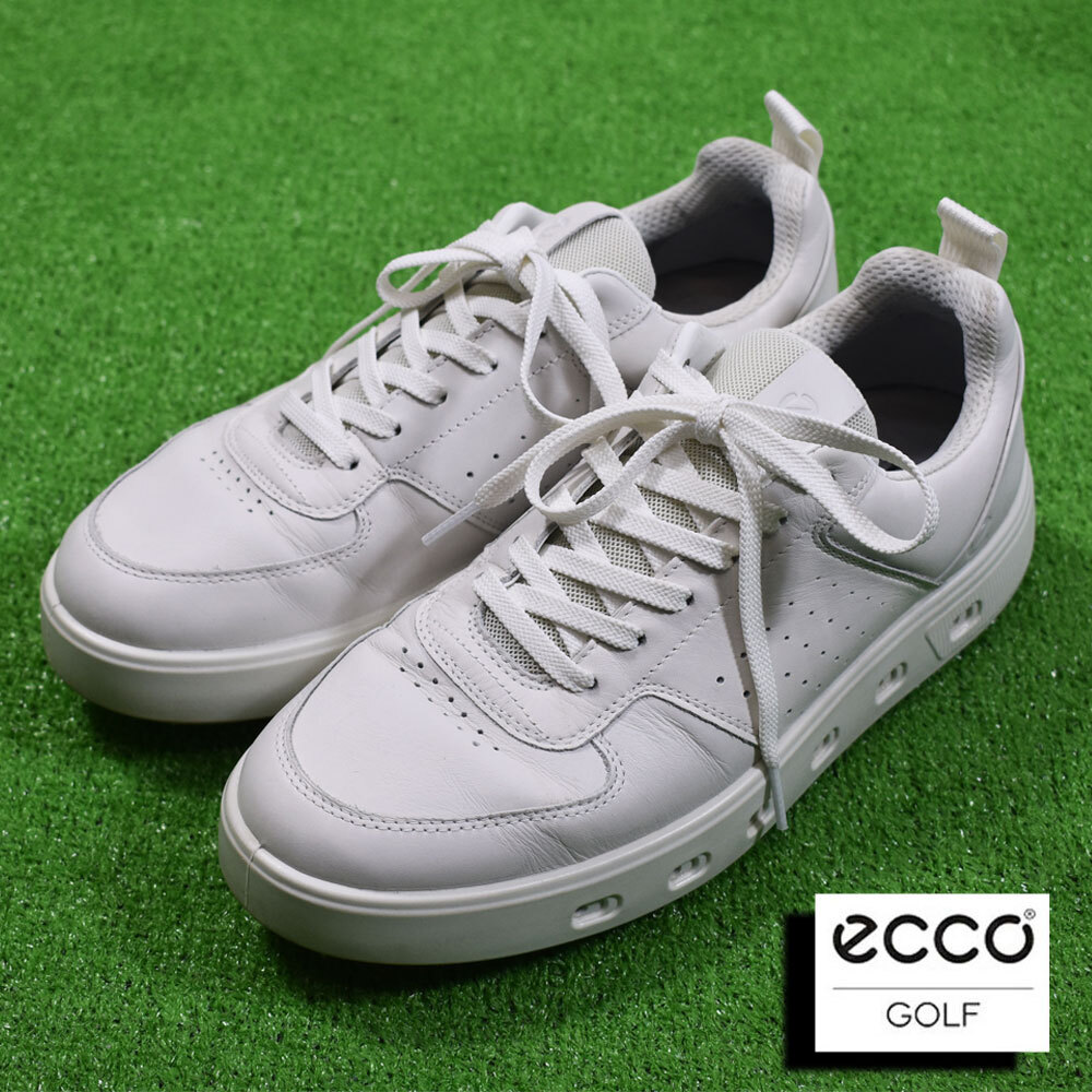 Yahoo!オークション - ecco エコー スパイクレス ゴルフシューズ【ホワ...