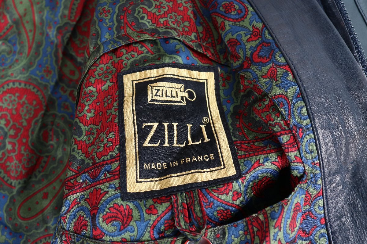 Yahoo!オークション - Zilli ジリ ジャケット 本革 フランス製 レザー ...