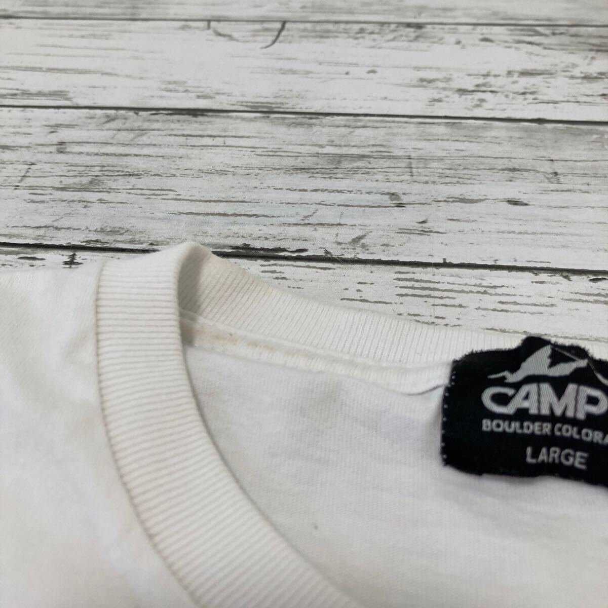 Yahoo!オークション - CAMP7 キャンプセブン Tシャツ 半袖 白 Lサイズ ...