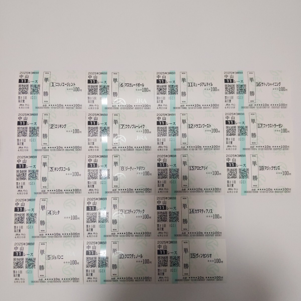 Yahoo!オークション - JRA中山 第85回皐月賞 ミュージアムマイル（現地...