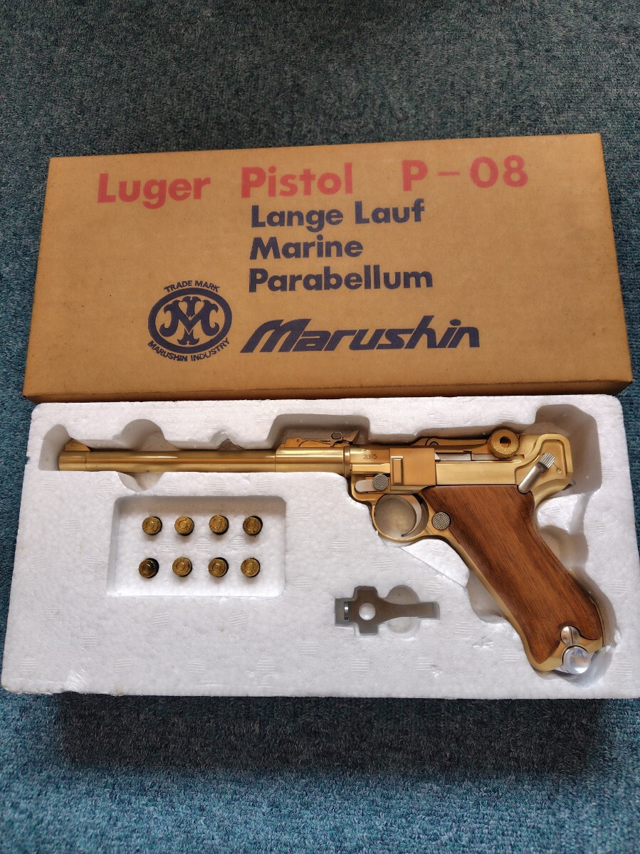 Yahoo!オークション - SMG マルシン 金属製モデルガン P08 8インチ ダ...