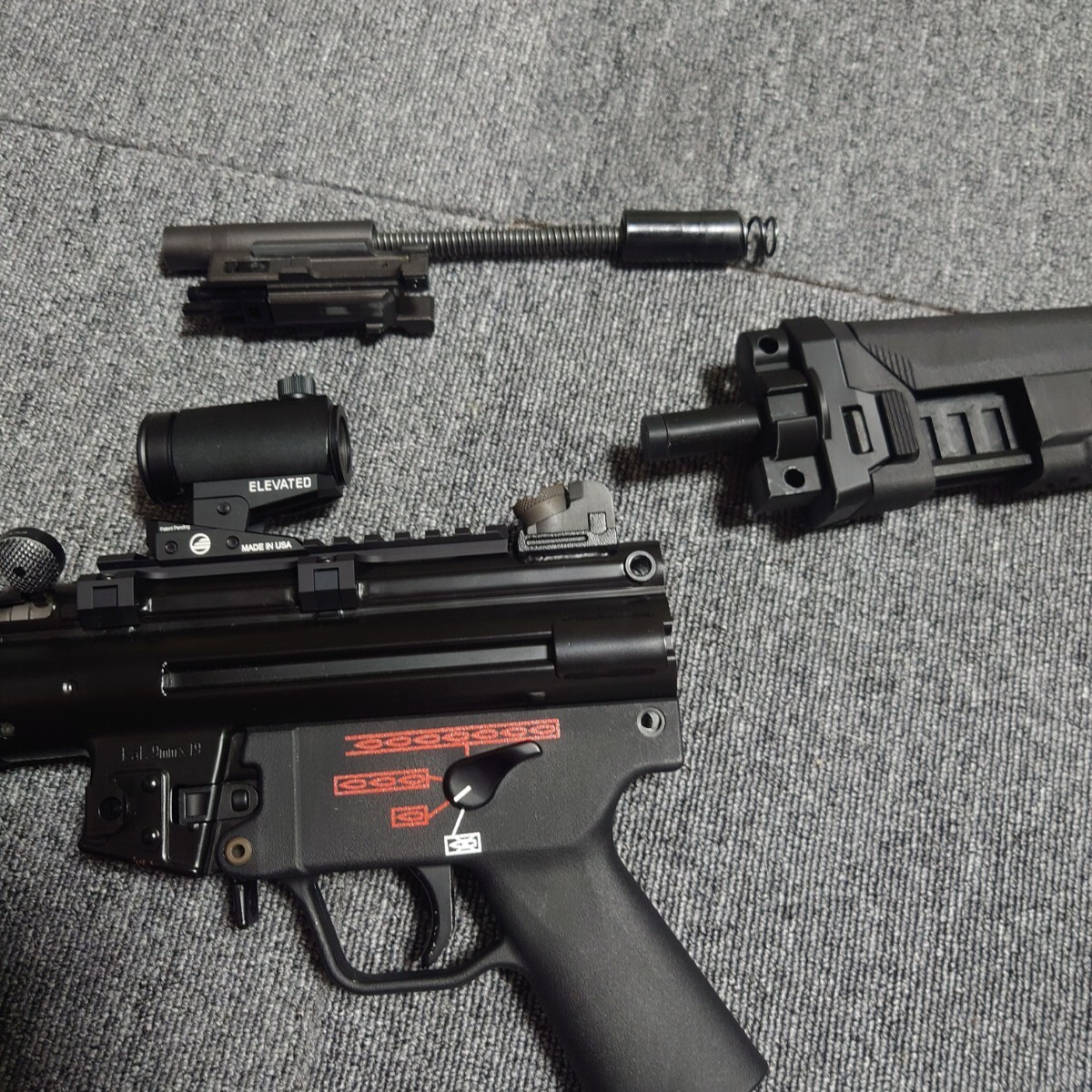 Yahoo!オークション - WE MP5K + 5KU ACRストック用マウント クルツ WE...