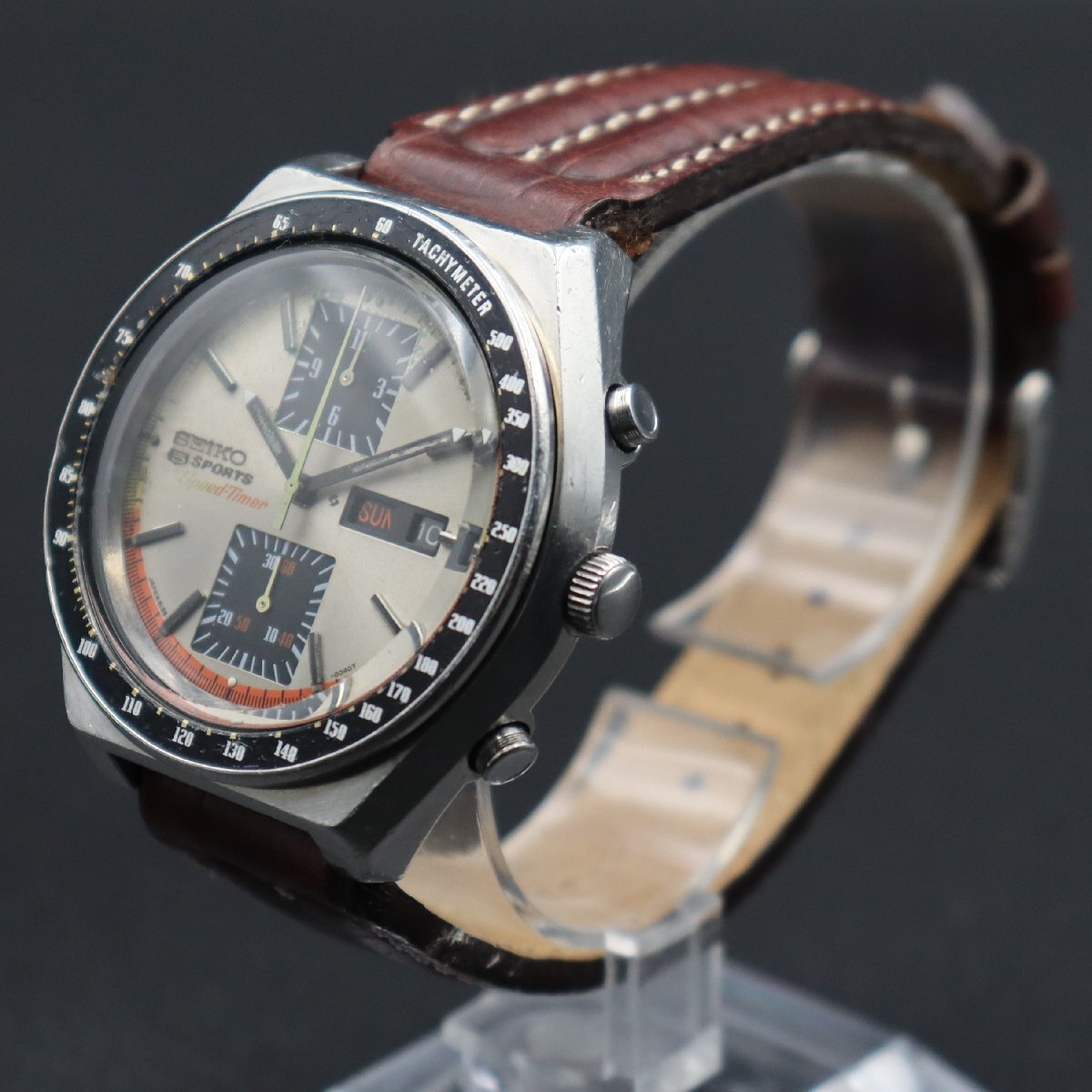希少 OH済 SEIKO セイコー 5スポーツ スピードタイマー 角目 希少 OH済 SEIKO セイコー 5スポーツ スピードタイマー 角目