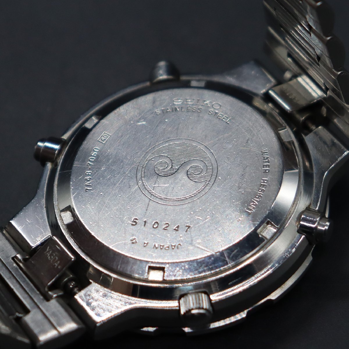 希少 SEIKO セイコー フィッシングマスター 7A48-7050 ムーン 希少 SEIKO セイコー フィッシングマスター 7A48-7050 ムーン