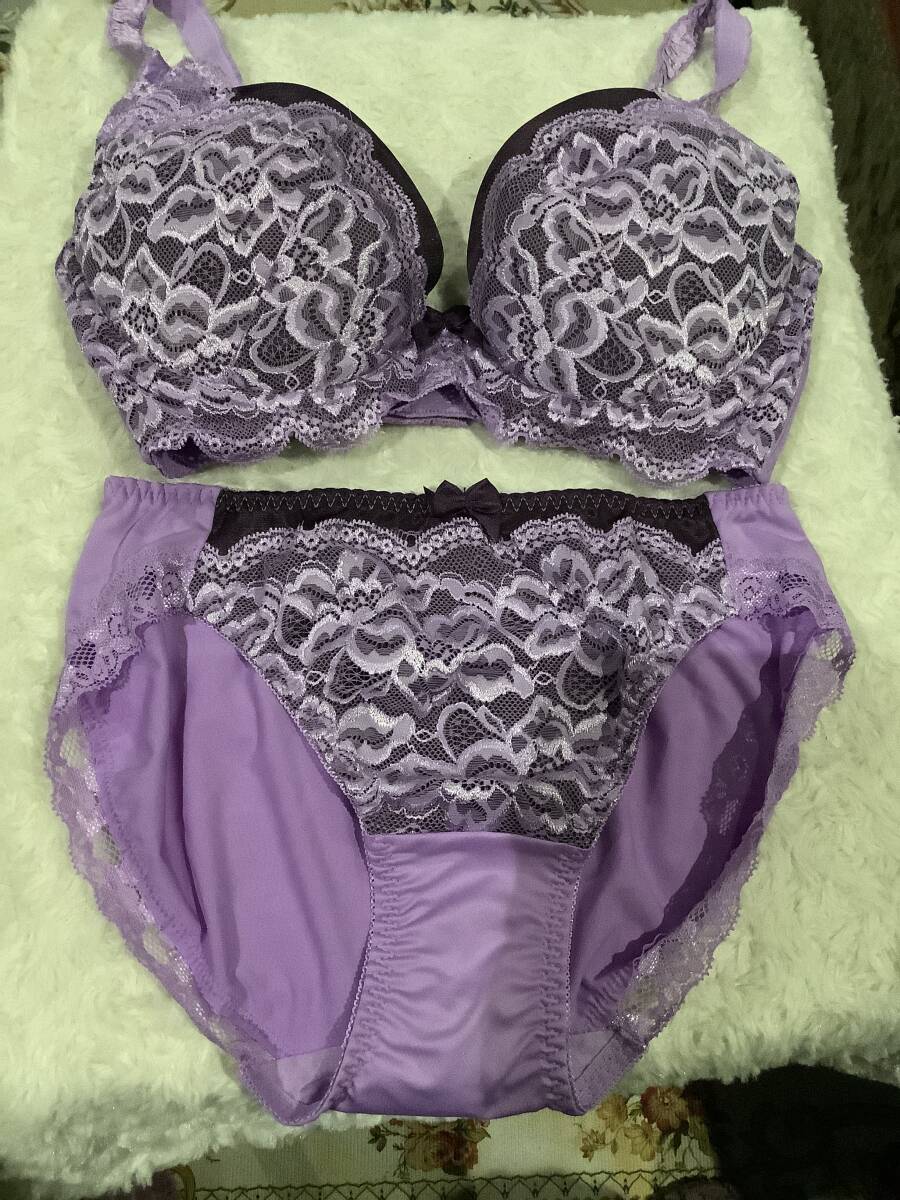 Yahoo!オークション - ブラジャー ショーツセット レース刺繍 新品 サ...