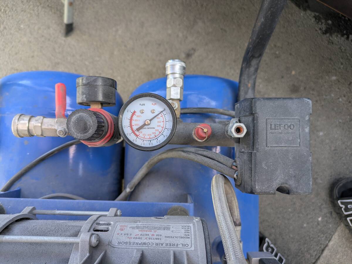 Yahoo!オークション - 美品 タカトテクニカ 静音オイルレス 100V コン...