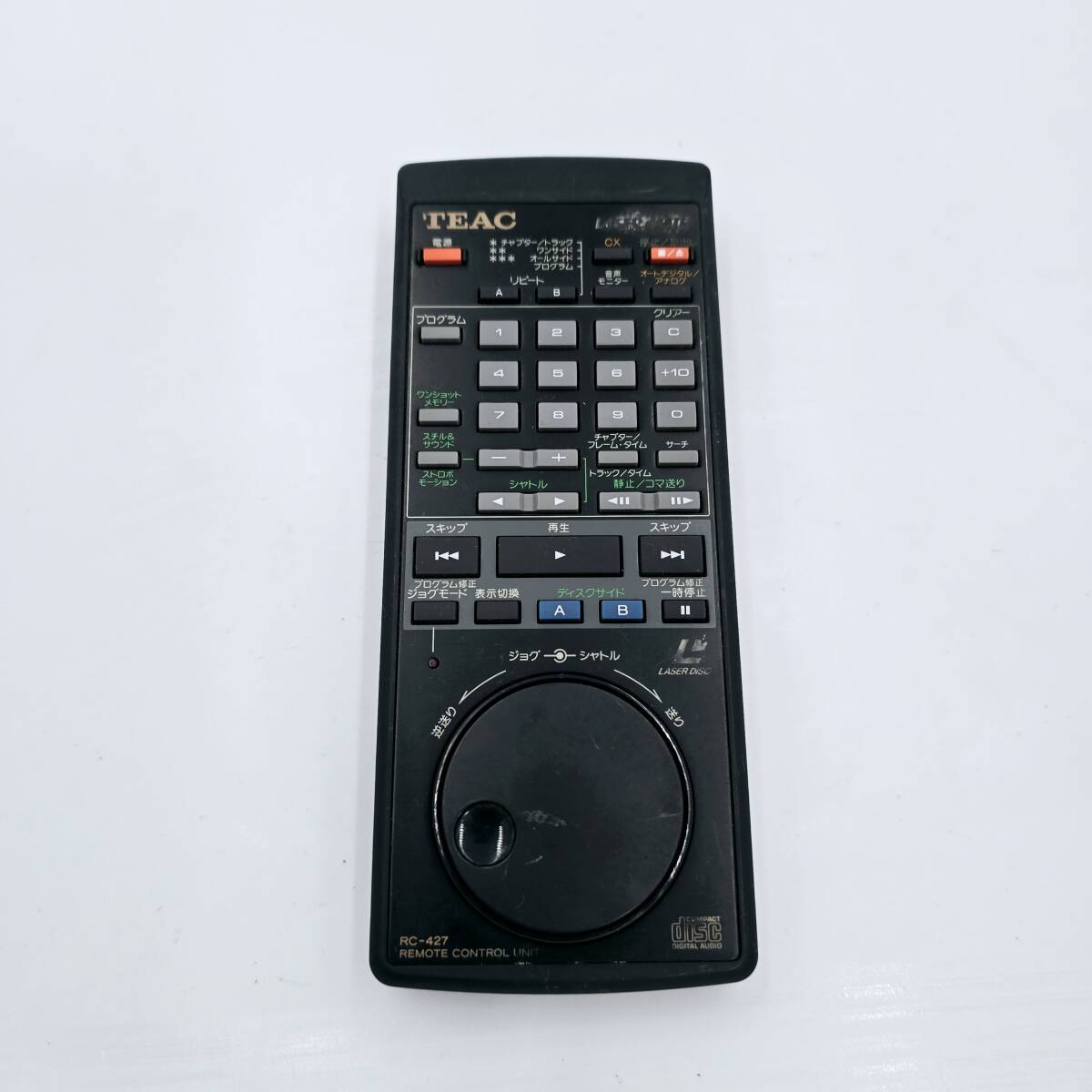 Yahoo!オークション - TEAC LDリモコン RC-427 レーザーディスク LDプ...