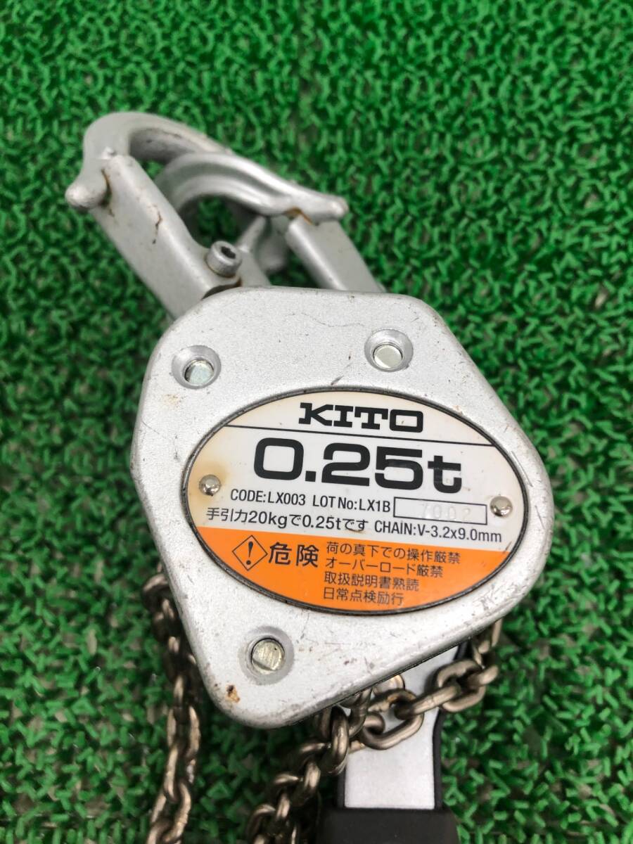 Yahoo!オークション - KITO レバーブロック0.25t ITDIA54U48EC