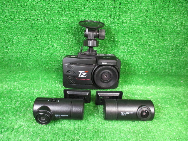 Yahoo!オークション - TZ-DR500 3カメ ドライブレコーダー 前後＋室内...