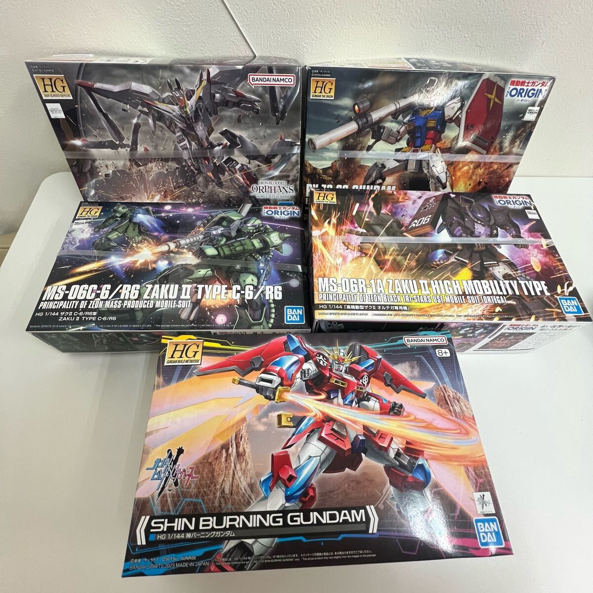 Yahoo!オークション - [0401-14] バンダイ HG ジ オリジン RX-78-02 ガ...