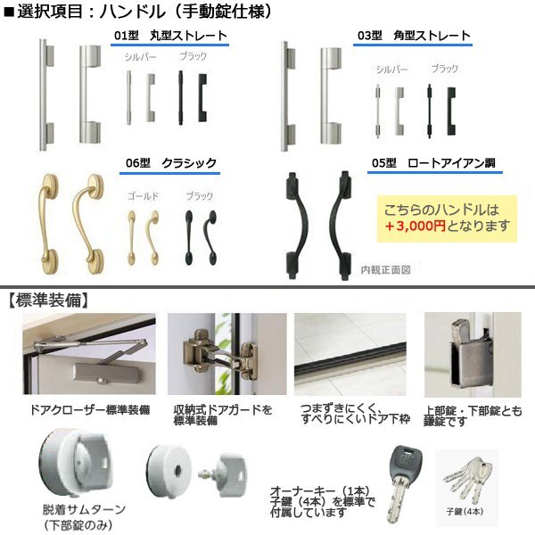 Yahoo!オークション - アルミサッシ YKK 玄関ドア プロント W01 片開き...