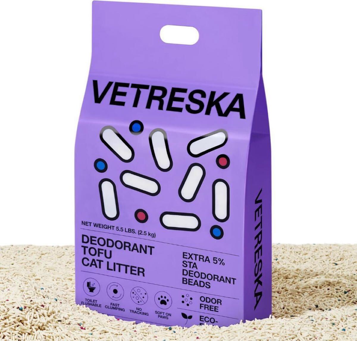 Yahoo!オークション - VETRESKA ベトレスカ おから猫砂 豆腐猫砂 脱臭 ...