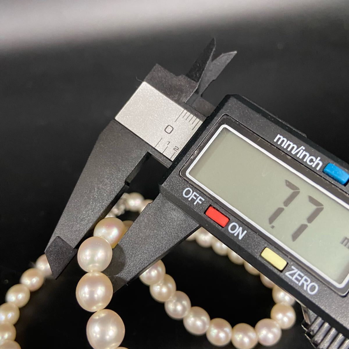 Yahoo!オークション - 14 アコヤ あこや パール ネックレス 約7.4〜7.7...