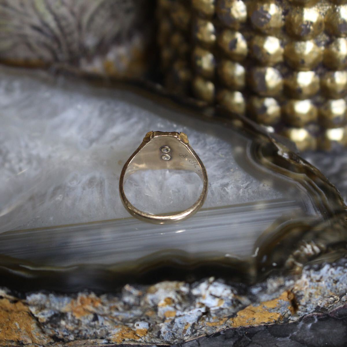 60's USA VINTAGE 1961 HJ Herff Jone 10K COLLEGE RING/1961年 60's USA VINTAGE 1961 HJ Herff Jone 10K COLLEGE RING/1961年
