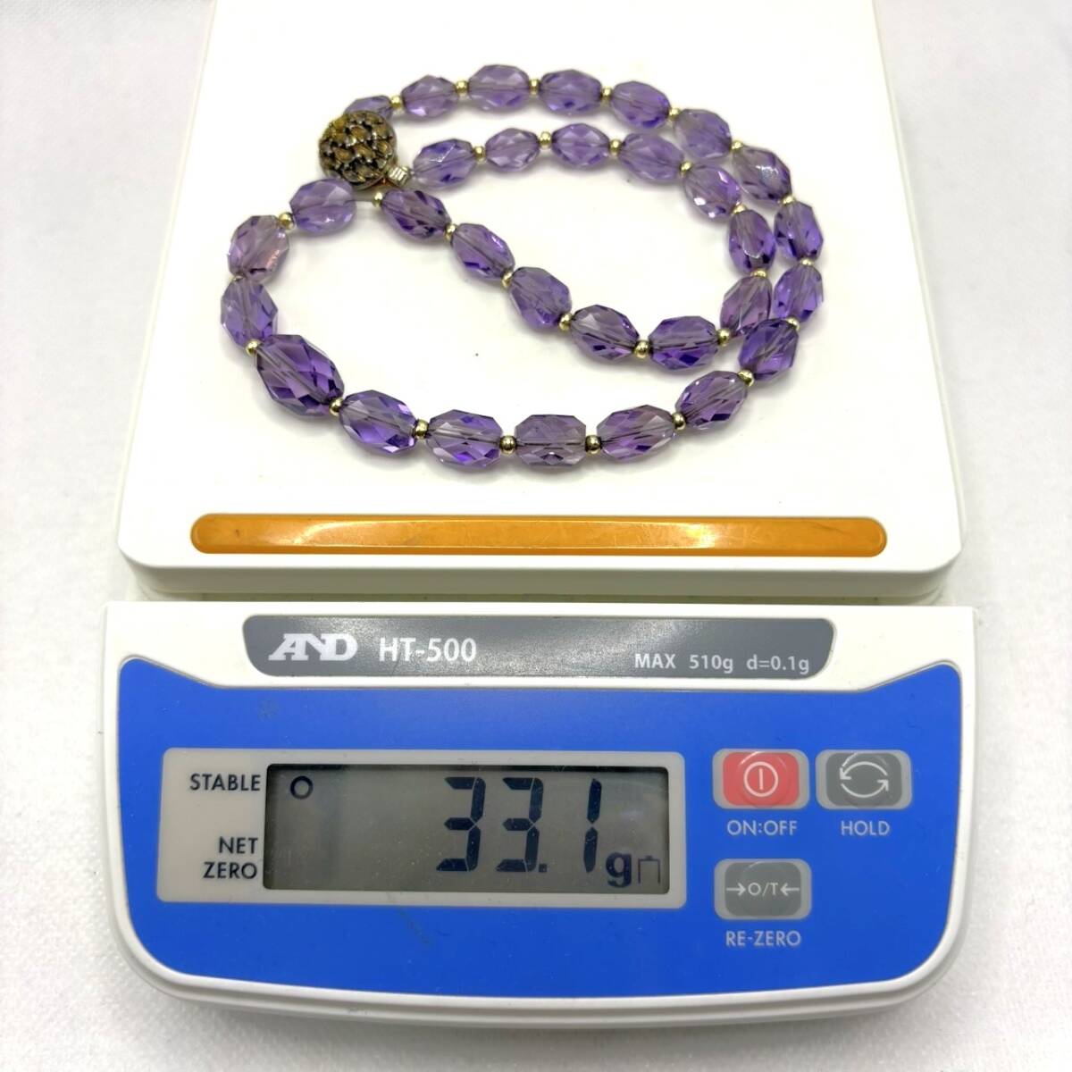 Yahoo!オークション - Z5006 アメジスト 紫水晶 ネックレス カラースト...