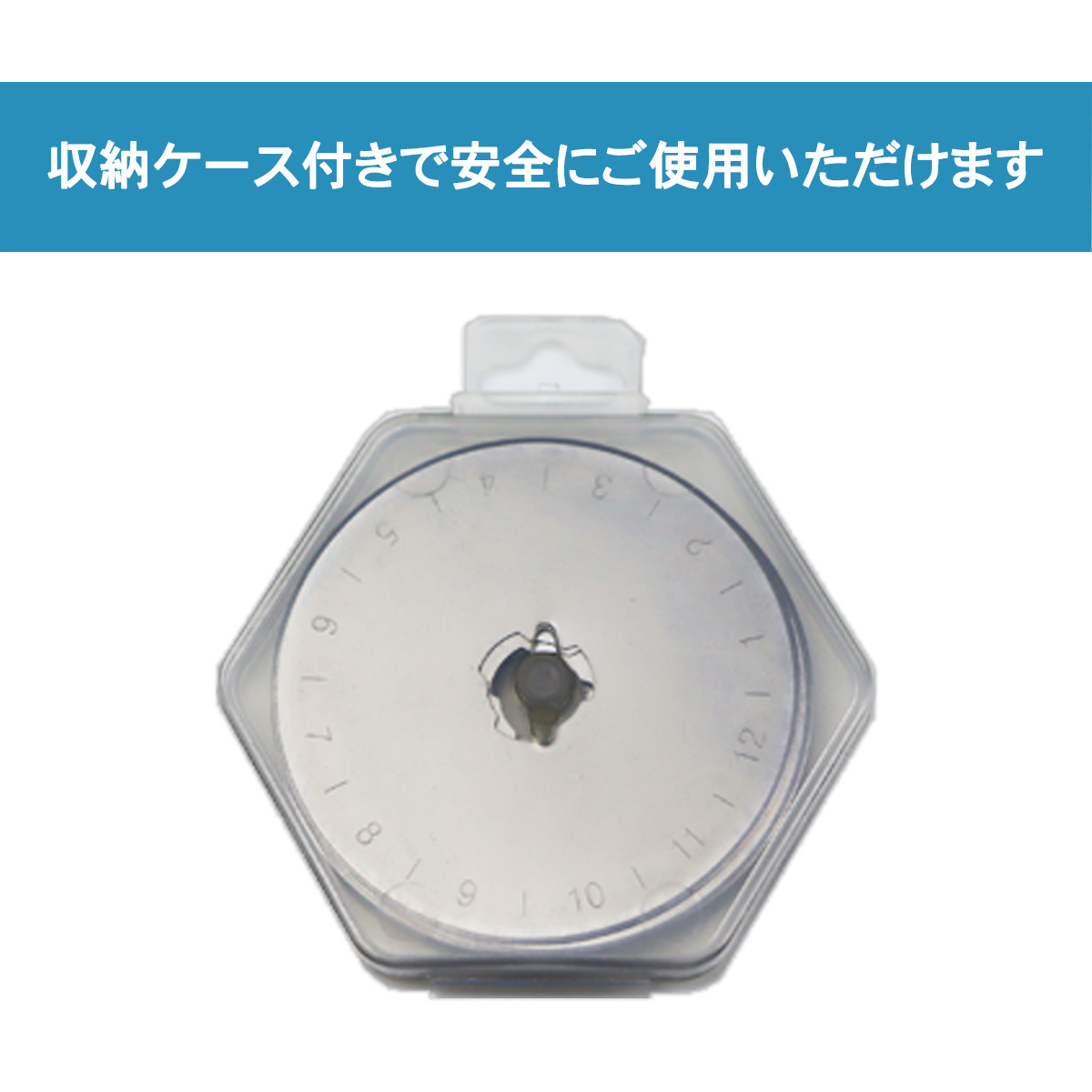 Yahoo!オークション - 替え刃 45mm 10枚 メモリ付 ロータリーカッター ...