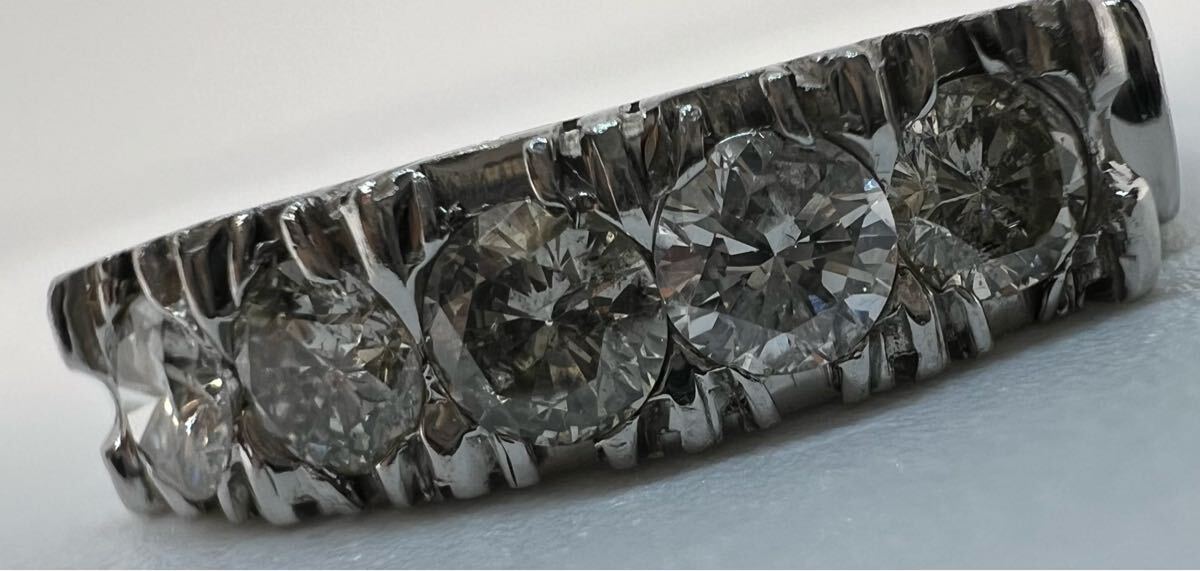 Yahoo!オークション - 1円 Pt900 リング ダイヤモンド0.7ct EG0021