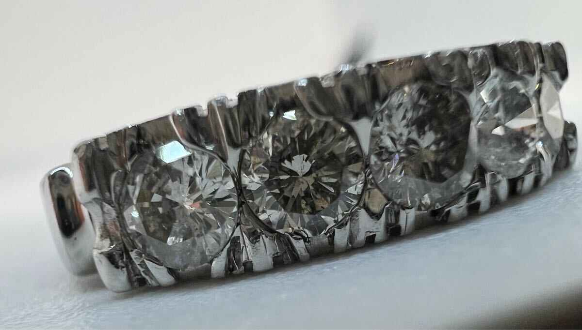 Yahoo!オークション - 1円 Pt900 リング ダイヤモンド0.7ct EG0021