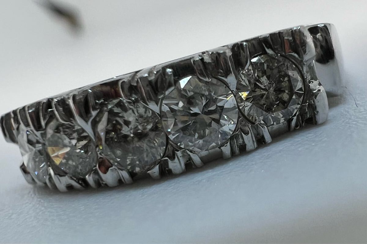 Yahoo!オークション - 1円 Pt900 リング ダイヤモンド0.7ct EG0021