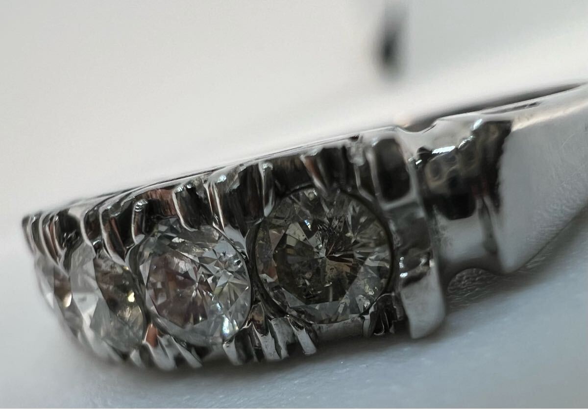 Yahoo!オークション - 1円 Pt900 リング ダイヤモンド0.7ct EG0021