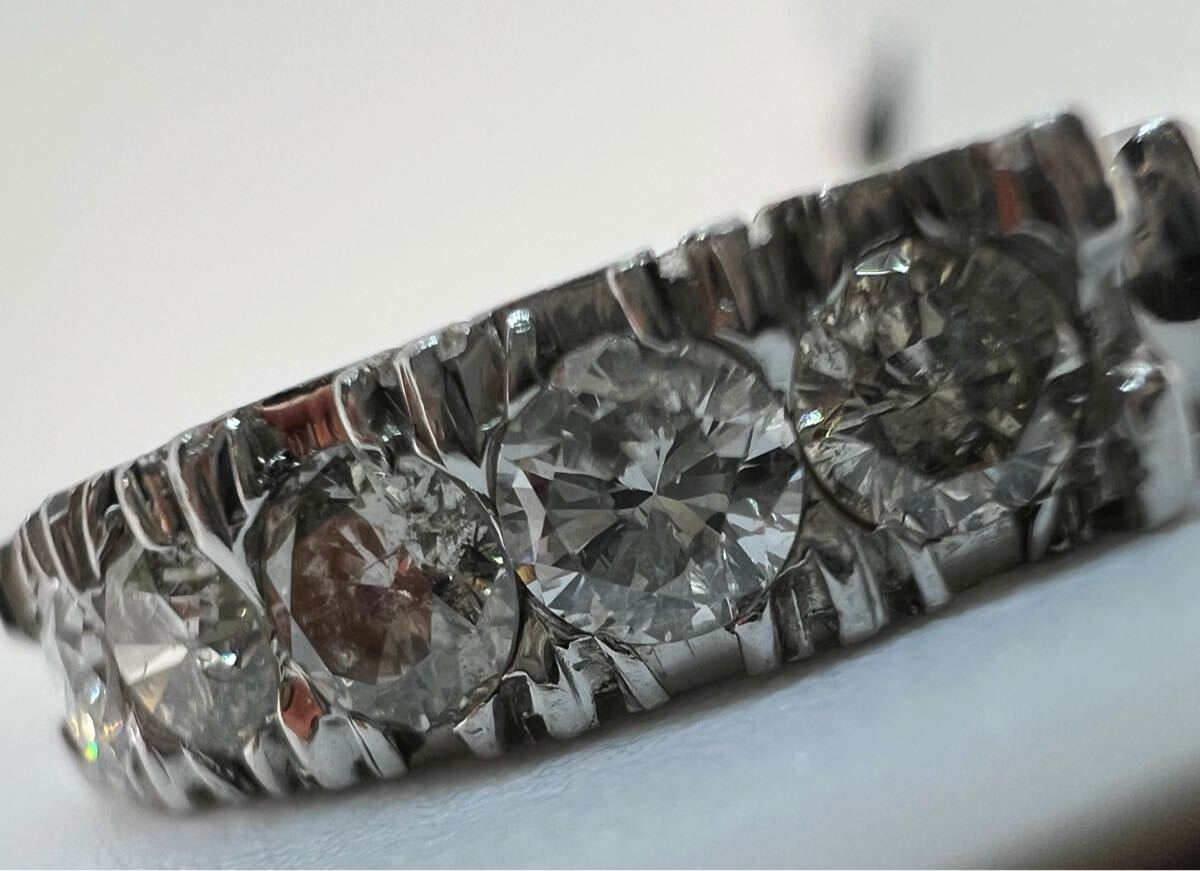 Yahoo!オークション - 1円 Pt900 リング ダイヤモンド0.7ct EG0021