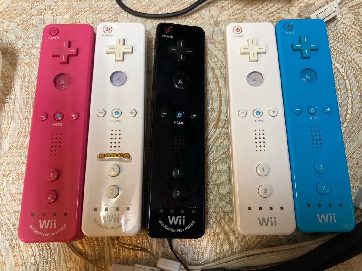 KN013 同梱不可 Nintendo Wii リモコン ヌンチャク プロコン 等 RVL-003 004 005 036 ピンク ブルー 他 任天堂 ゲーム 保管品(アクセサリ、周辺機器 ...