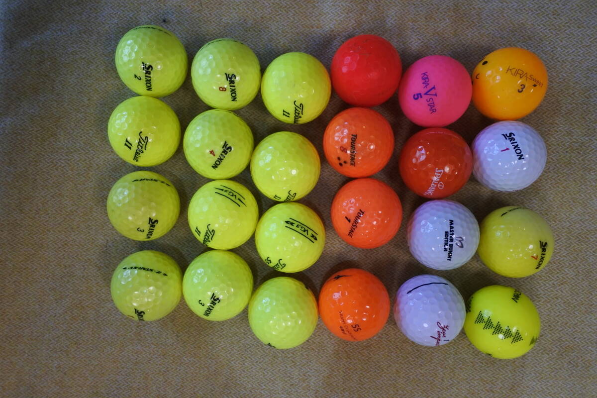 Yahoo!オークション - 【KSD/A/Io/60】ロストボール24個スリクソン ...