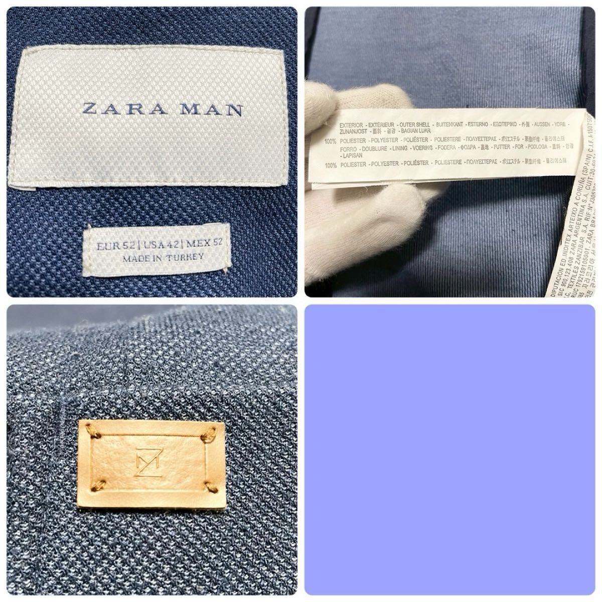 Yahoo!オークション - ZARA【2XLサイズ位 美品】テーラードジャケット ...