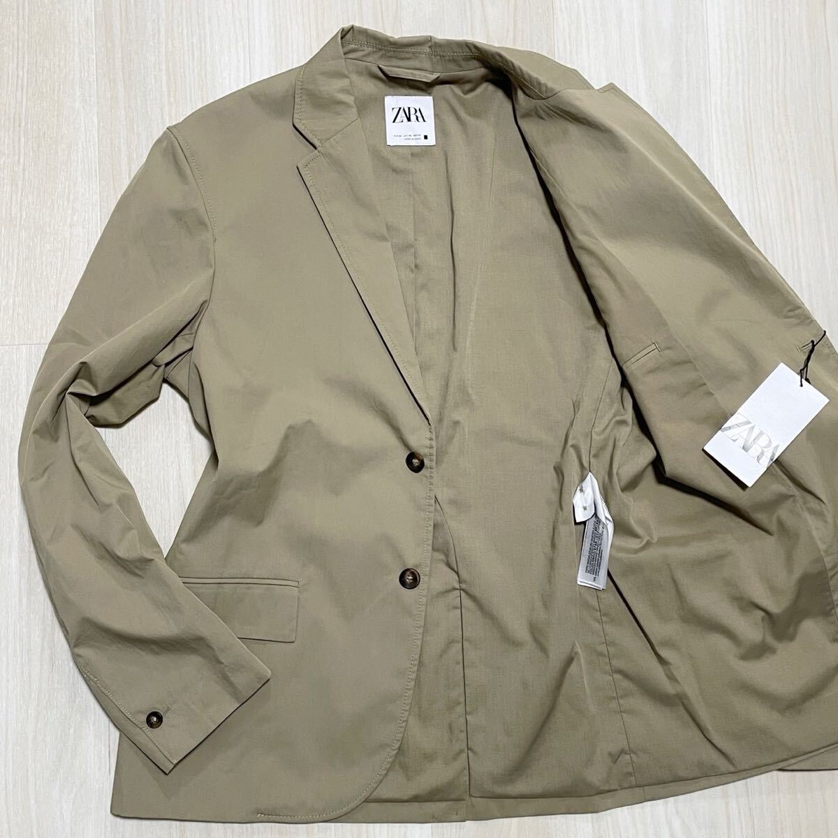 Yahoo!オークション - ZARA【XLサイズ位 未使用 タグ付】テーラードジ...