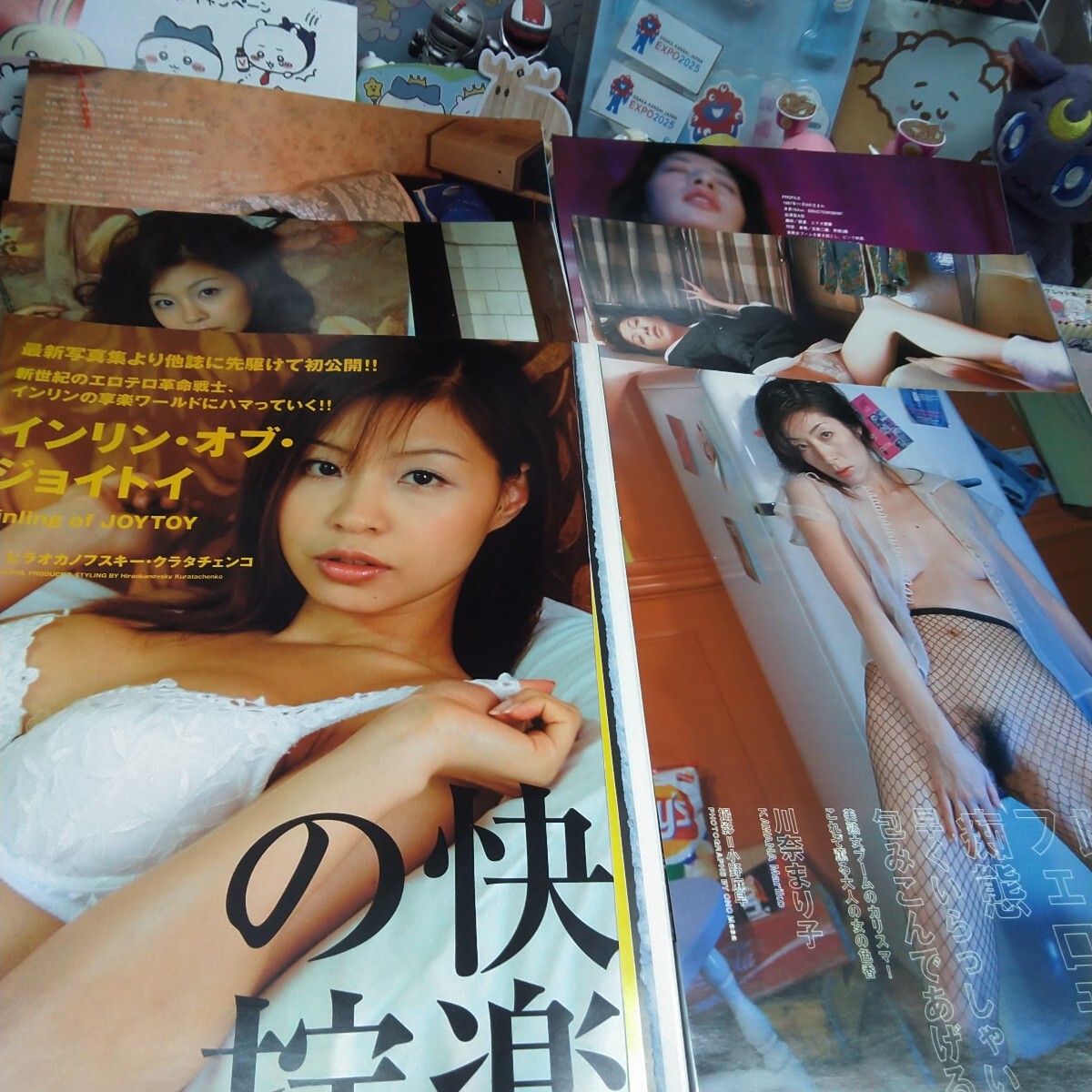 Yahoo!オークション - 切り抜き その57 川奈まり子 5ページ インリン 5...