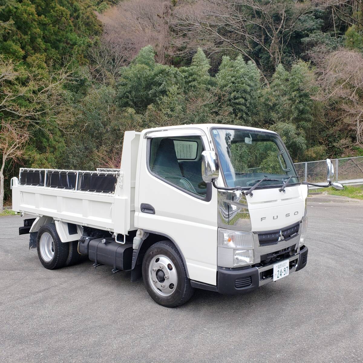 Yahoo!オークション - 売切 3t 低床 強化 ダンプ 三菱 キャンター 5MT(...