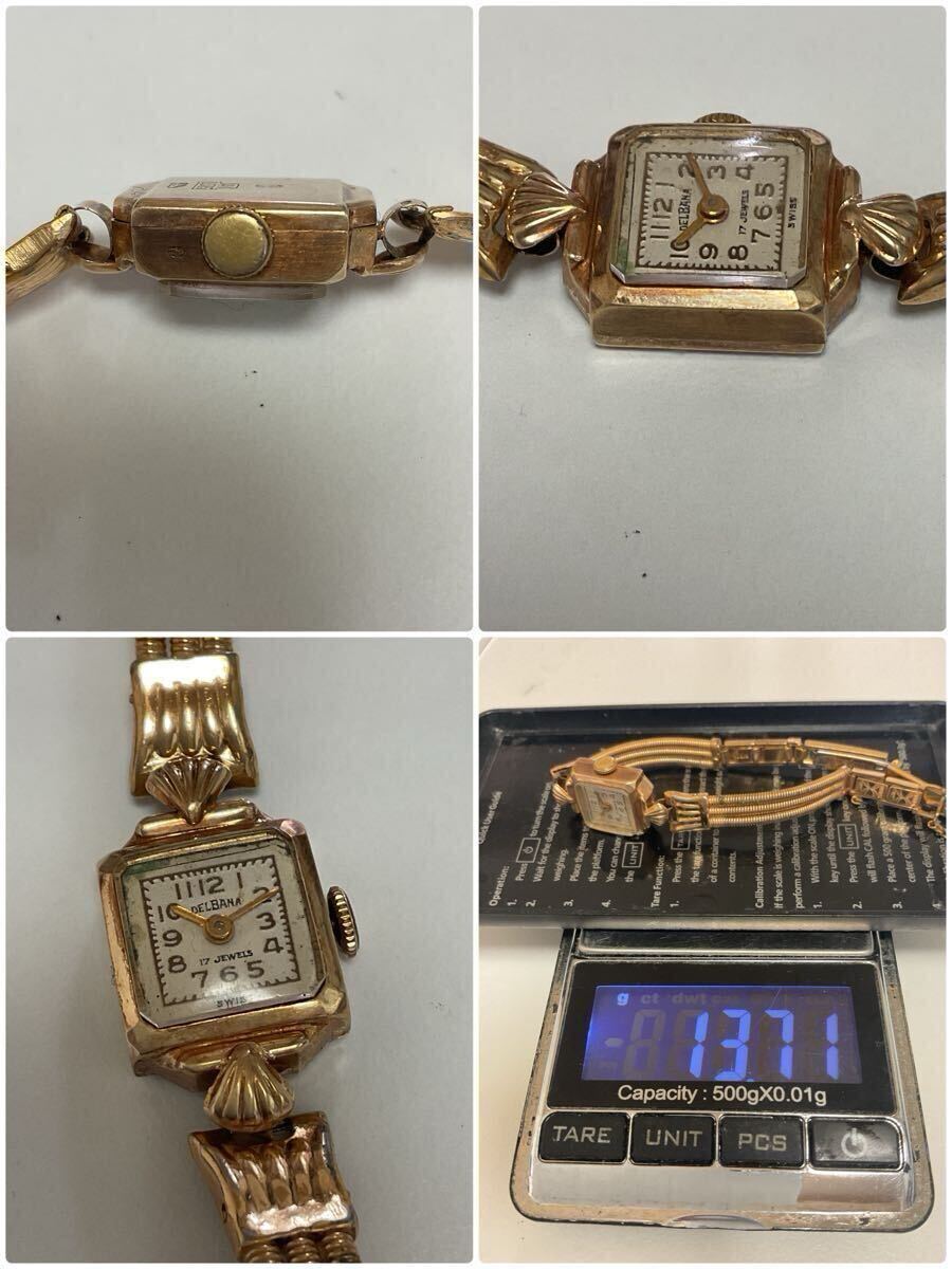 不動】DELBANA 17JEWELS SWISS 14K/585 デルバナ ヴィンテージ 不動】DELBANA 17JEWELS SWISS 14K/585 デルバナ ヴィンテージ