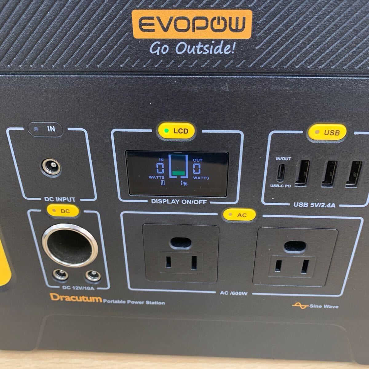 Yahoo!オークション - 中古品 EVOPOW ポータブル電源 E600 大容 515Wh ...