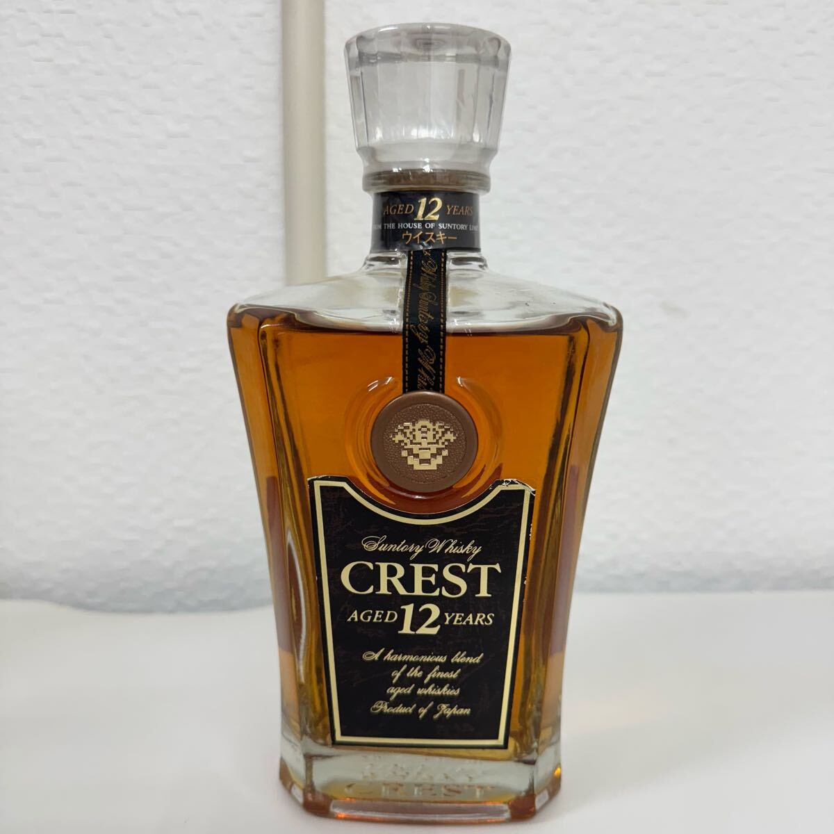 Yahoo!オークション - 4R12 未開栓 SUNTORY CREST12年 700ml 43% サン...